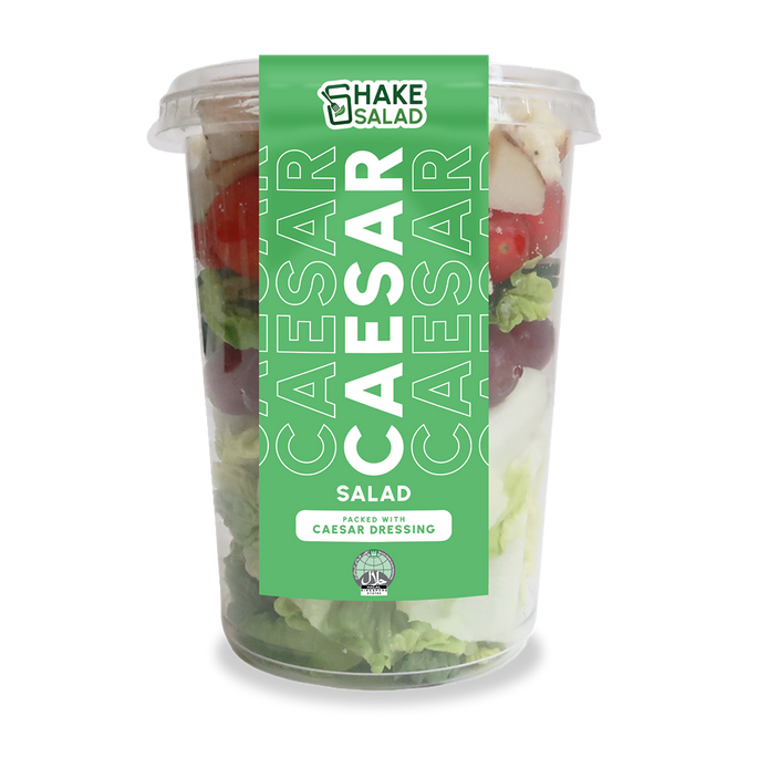 Caesar Salad with Caesar Dressing – Shake Salad